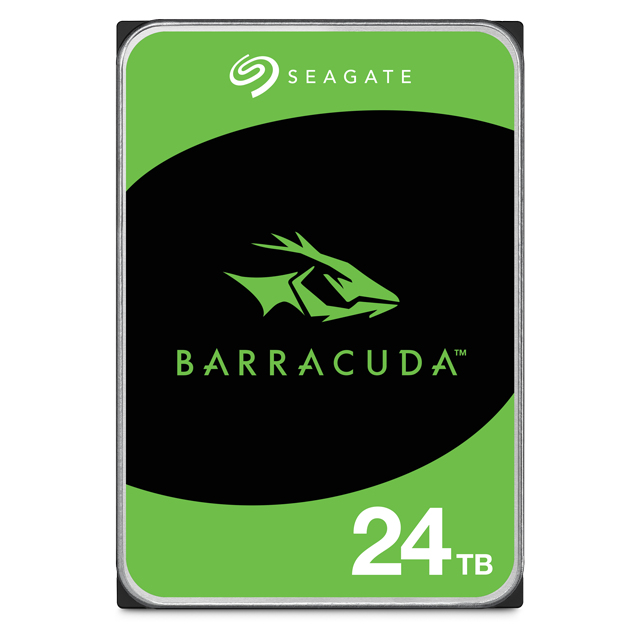 Seagate Barracuda Desktop 24TB HDD, 24 TB, 7200 RPM, 512 MB, 3.5", SATA