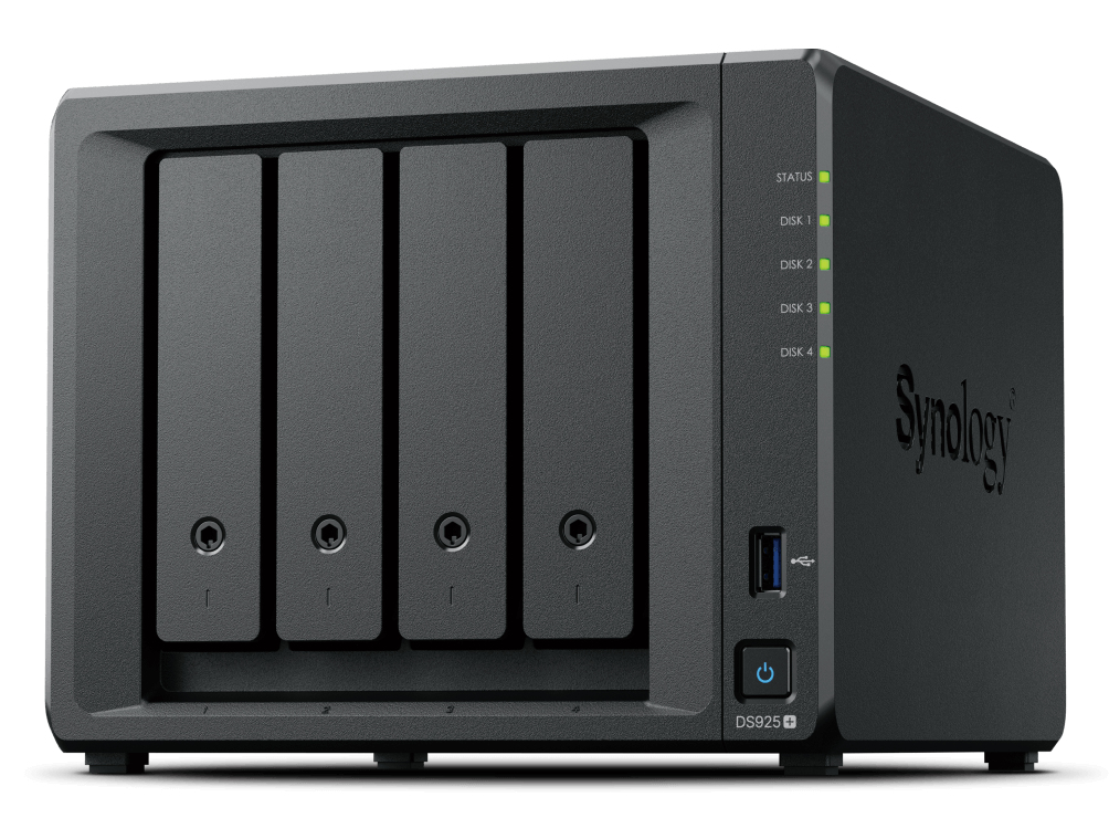 Synology DiskStation DS925+, NAS, Ryzen Embedded, V1500B, 4 GB, DDR4, 0 ...